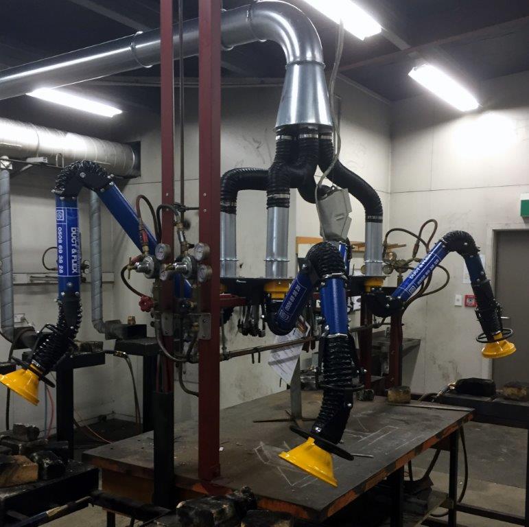 Flexible Dust and Fume Extraction Arms | Ebcam Dust + Fume